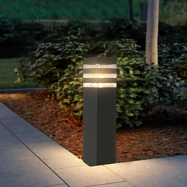 SLAWA 15In Pathway Lights Black E26 Outdoor Landscape Path Lighting ...