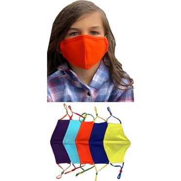 Reusable Fashion Cloth Face Mask with Adjustable Straps, Black ...