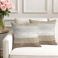 Brown Grey Throw Pillow Covers 20 x 20 Inch Pillow Covers Set of 4 ...