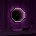 Ozarke Illuminated 3D Octagon Infinity LED Wall Mirror with RGB Color ...