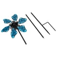CaraMart Colorful Garden Night Glow Spinner Blue Butterfly Garden Decor ...
