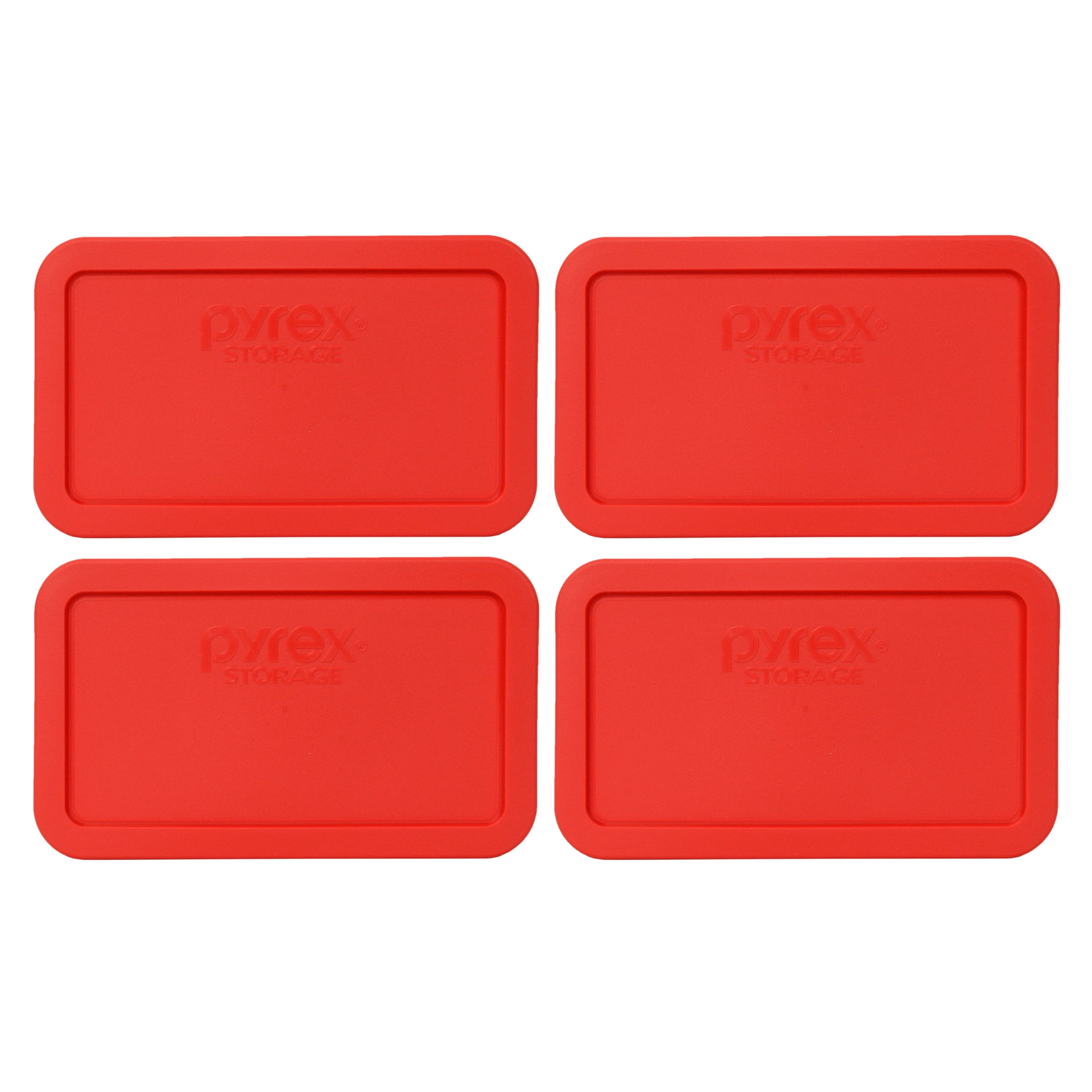Pyrex 7214-PC Red Rectangle Plastic Food Storage Dish Replacement Lid ...