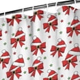 Basics Bathroom Shower Curtain, Water Resistant Fabric with Grommets ...