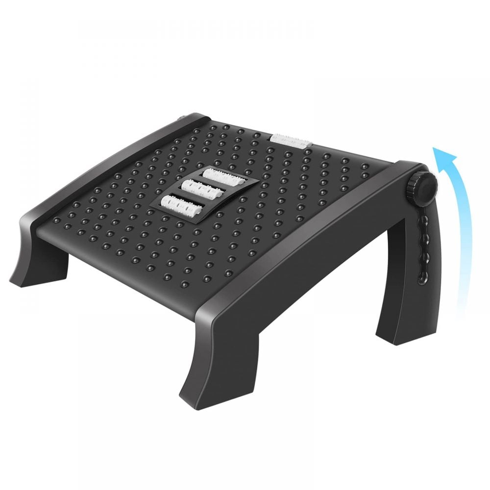 Reposapiés relajante con masaje, antideslizante, ajustable en 6 alturas ...