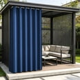 Waterproof Outdoor Curtains Sheet for Patio Pergolas Privacy Wind Rain ...