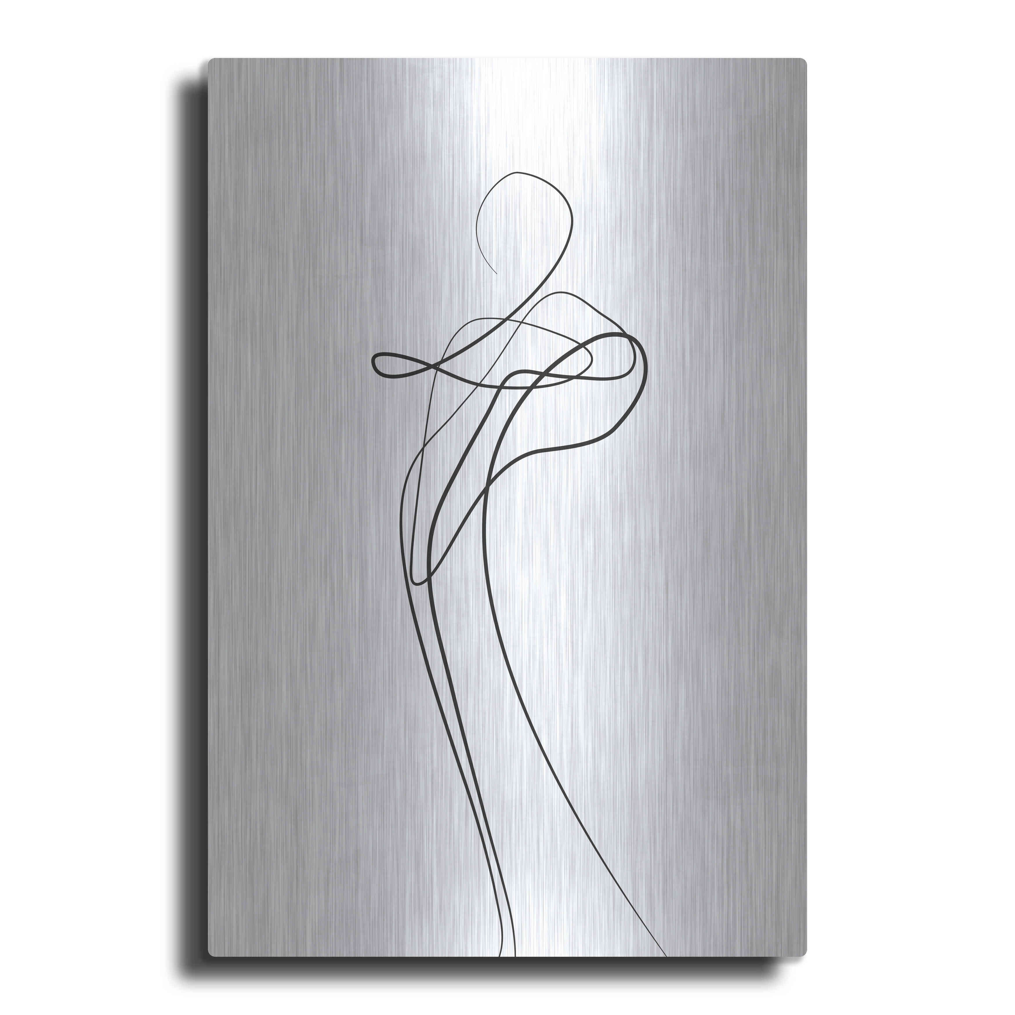 Luxe Metal Art 'Shape of You 1' by Design Fabrikken, Metal Wall Art, 12 ...