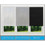 Redi Shade No Tools Original Light Filtering Pleated Paper Shade White ...