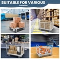 Multipurpose 4 in1 Foldable Flatbed Cart, Heavy Duty Push Cart Dolly ...