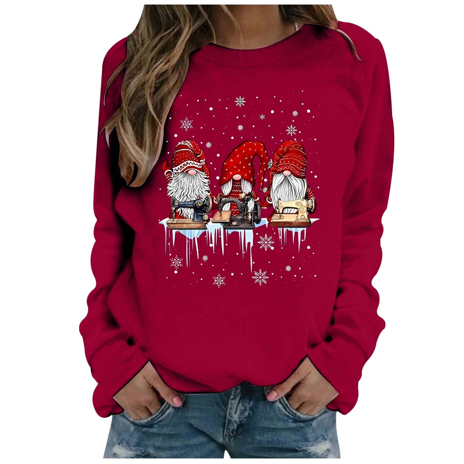 Click here for Hnmkiu Womens Clothes Womens Christmas Hoodie Long... prices