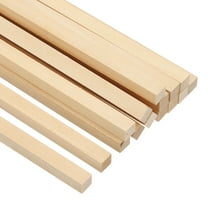 Uxcell 5/16 Inch Dowel Rods Wood Sticks 12 Inch Long Square Wooden ...