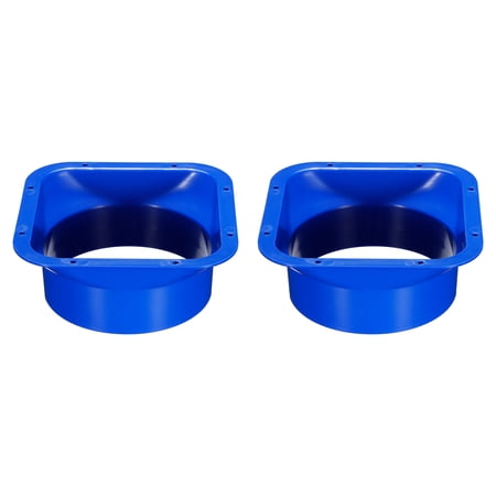 Uxcell 6" ABS Square Duct Connector Flange Exhaust Hose Flange ...