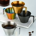 PEKIOGT Shot Cups Measuring Cups With Handle Stainless Metal Cups ...