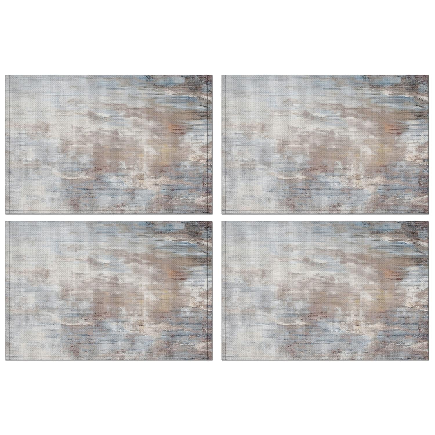 Click here for Xiumei Placemats Set Of 4 - Modern Abstract Art Ta... prices