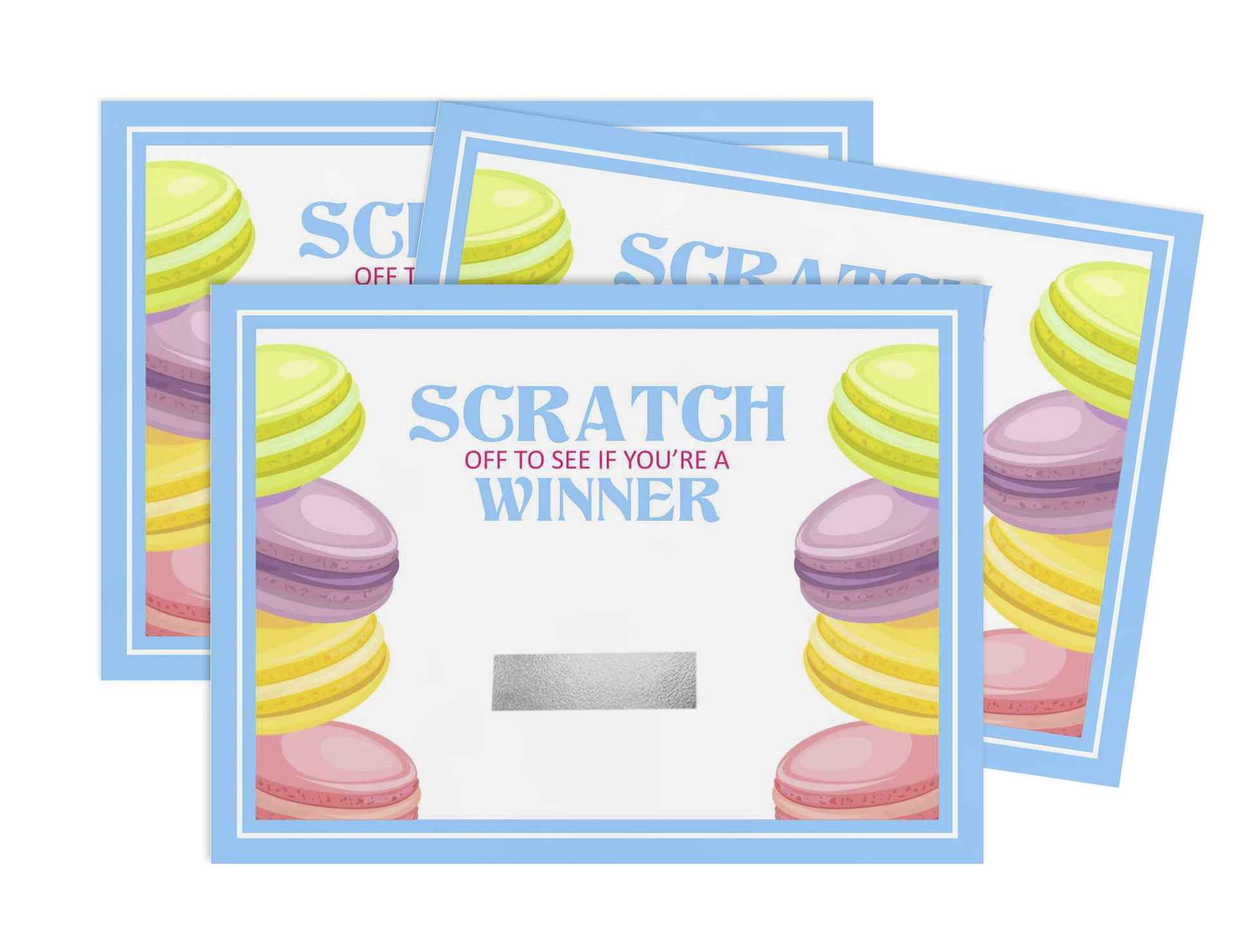 Inkdotpot Boy / Girl Baby Shower Scratch Cards, Pack Of 30, Candy Theme ...