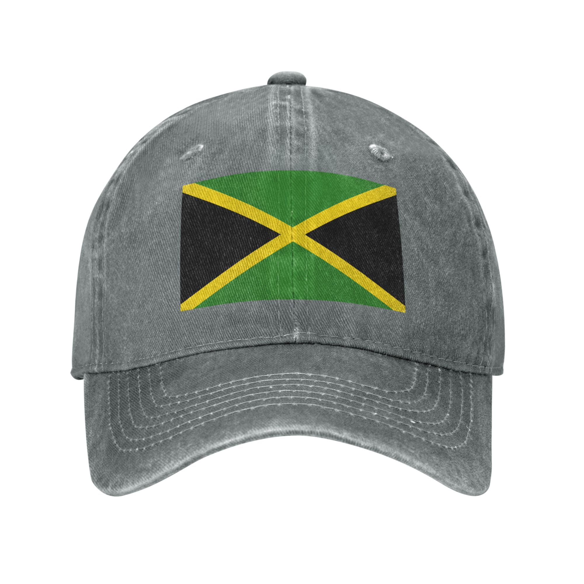 DouZhe Adjustable Washed Cotton Baseball Cap - Jamaica Flag Prints ...