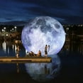 1m40in Blow Up Giant Inflatable Moon Ball With Built In LED Lights And ...