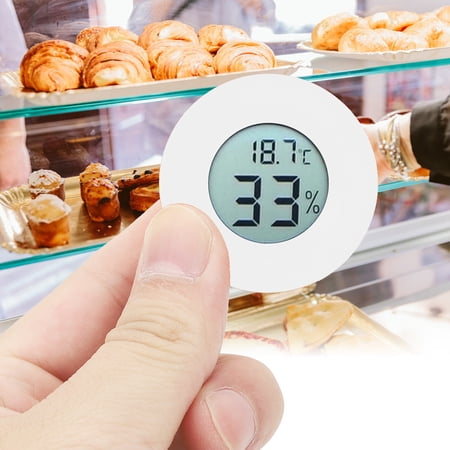 Humidity Gauge, LCD Display Circular Humidity Meter High Accuracy - 50 ...