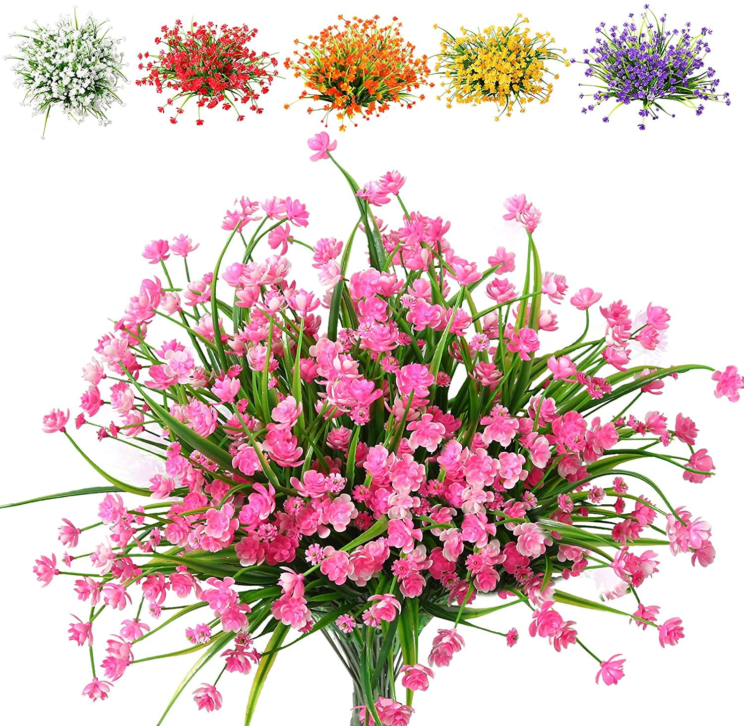 Sinhoon 6 Pcs Artificial Flowers Outdoor Fake Plants daffodil faux ...