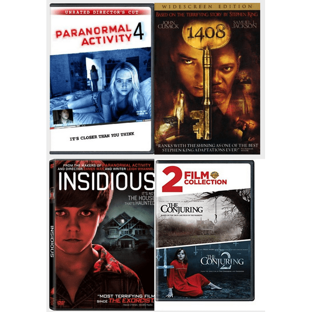 Horror 4 Pack DVD Bundle: Paranormal Activity 4, 1408, Insidious, 2 ...