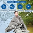 Yirtree 2 Pack Safe Emergency Mylar Thermal Blankets Designed for NASA ...