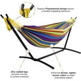 Double Hammock with Stand for Outside 450lb Capacity Steel Stand ...