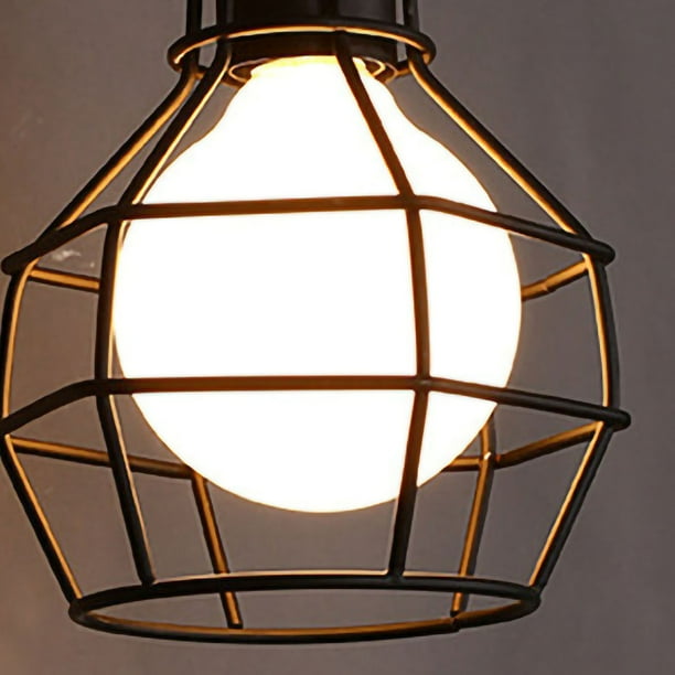 Metal Cage Lamp Shade Vintage Metal Light Cage Wall Mount Lamp Shade ...