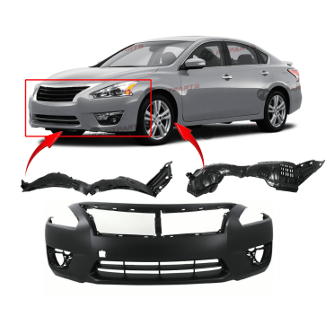 Front Bumper Cover and Grille Kit For Nissan Altima 2013-2015 NI1000285 ...