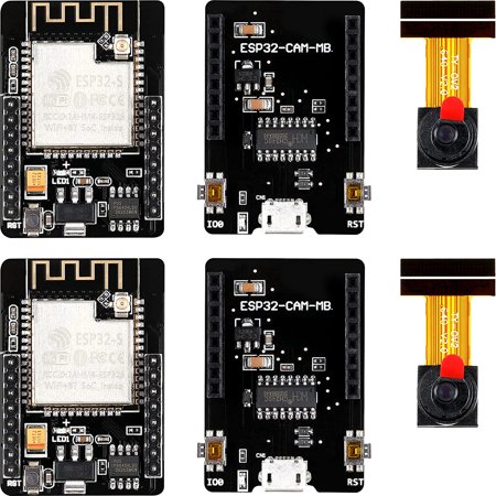 2 Pieces ESP32-CAM WiFi Board ESP32-CAM-MB Micro USB to Serial Port CH340G with OV2640 2MP ...