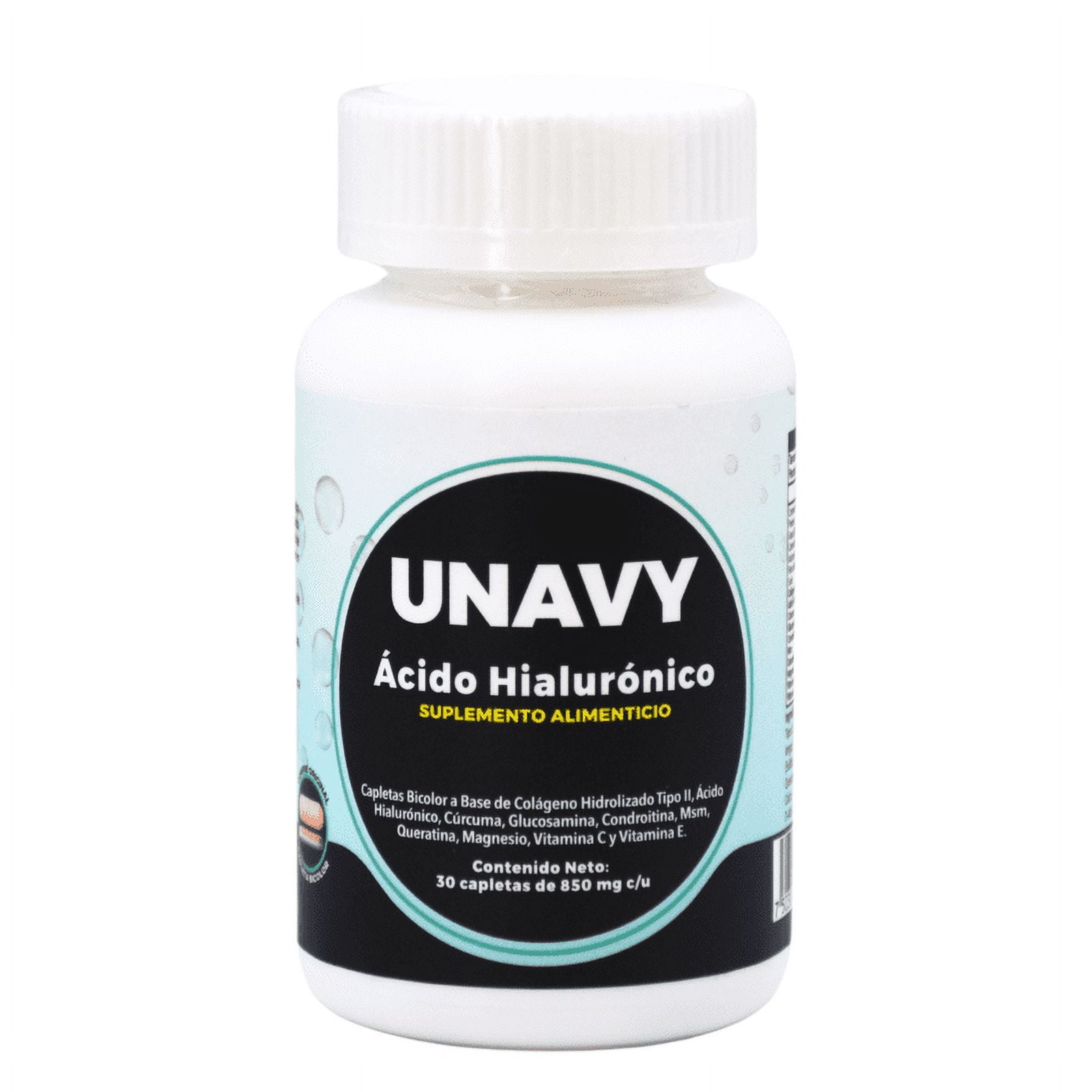 UNAVY Ácido Hialurónico 30 tabletas, 30 días 100% Original UNAVY ...