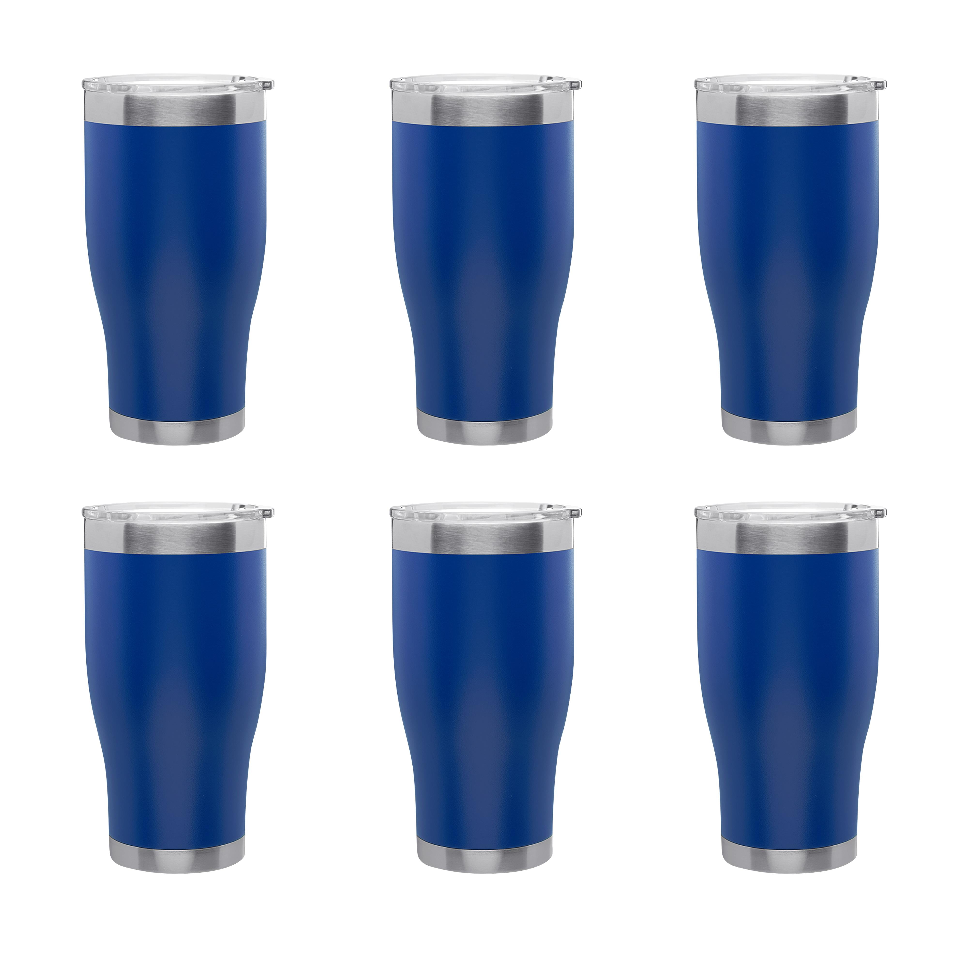 Challenger Stainless Steel Tumblers 28 oz. Set of 6, Bulk Pack ...
