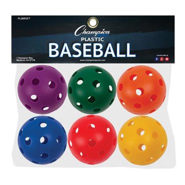 Champion Sports Plastic Softball Set, 6 Per Set, 3 Sets - Walmart.com