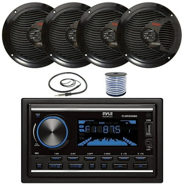Pyle Durable Universal Marine Stereo Cover - Water Resistant Boat Radio ...