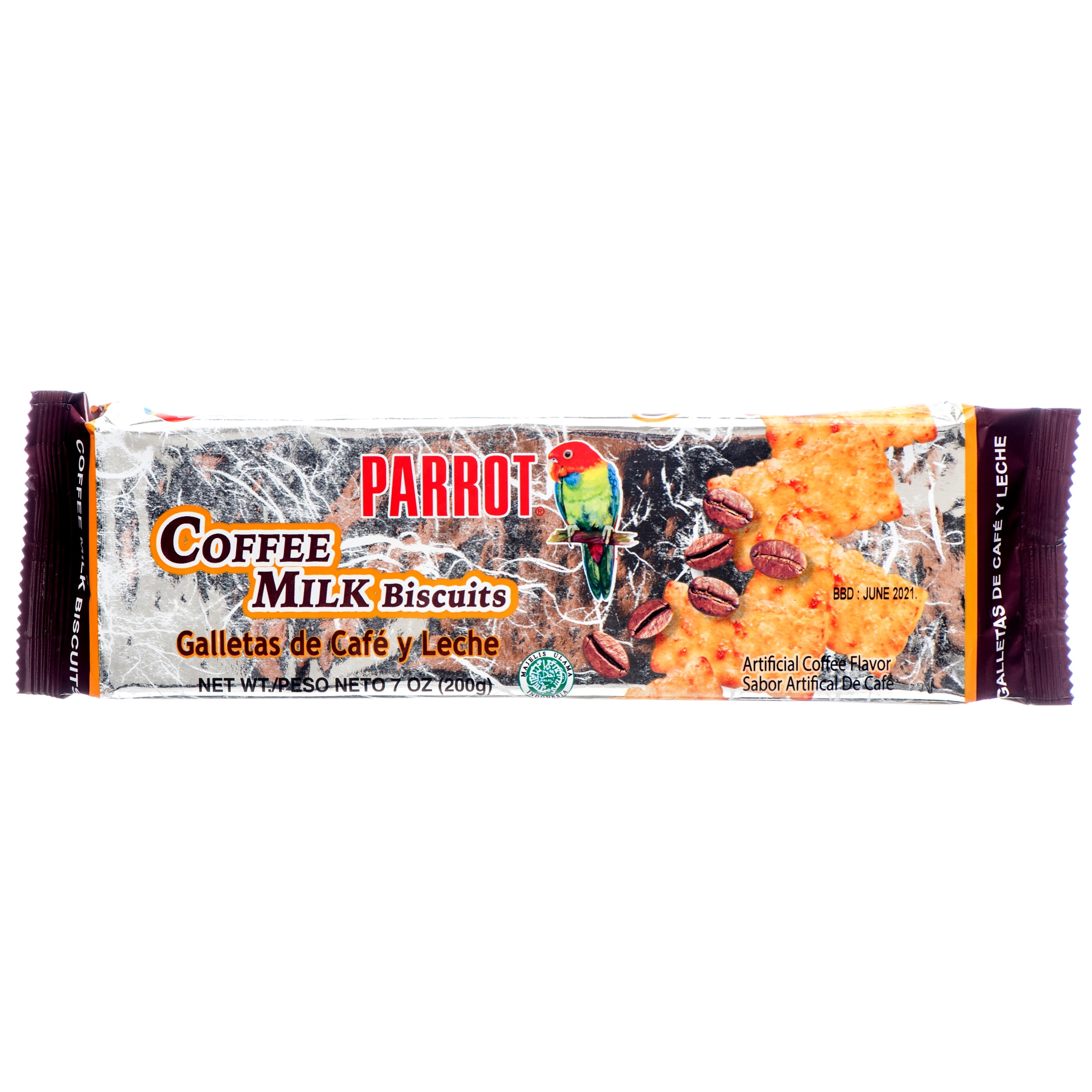 Parrot Coffee Milk Biscuit Cookie Wafers 7 oz. (2 Pack) - Walmart.com