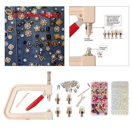 Pearl Setting Machine and Hand Press Pearl Setting Tool Beads Rivet ...