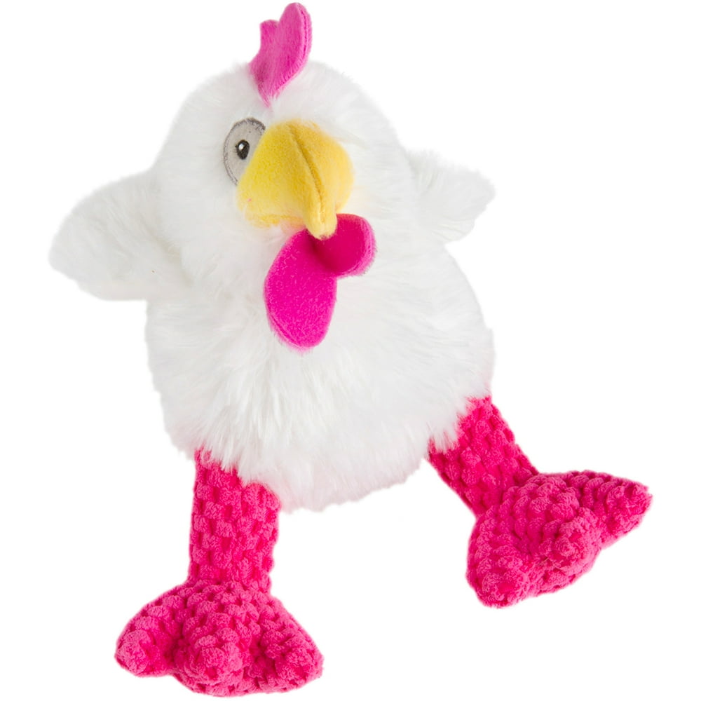 Trusty Pup Hens Plush Toy - Large White & Pink - Walmart.com - Walmart.com