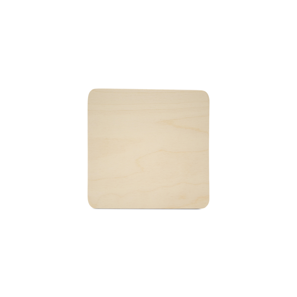 Square Plaques 8-inch x 8-inch, 1/4 Thick, Pack of 25 Round Edged, Wood ...
