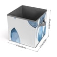 10.6in Folding Storage Box Solid Material Handle On Both Sides For Easy ...