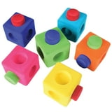 Rubbabu Rubbablox Natural Rubber Foam Blocks for Building Set- Safe ...