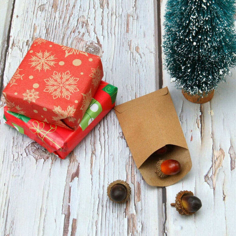 Paper Bags Seed Paper Bags Practical 100PCS Kraft Paper Bags Brown High ...