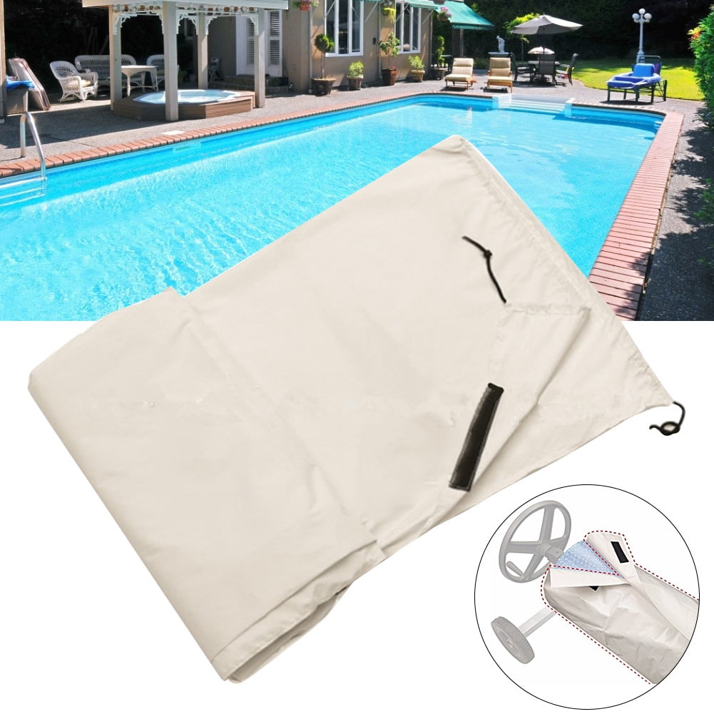 Garosa Waterproof Pool Cover, Pool Cover, Beige Open Air Swimming Pool ...