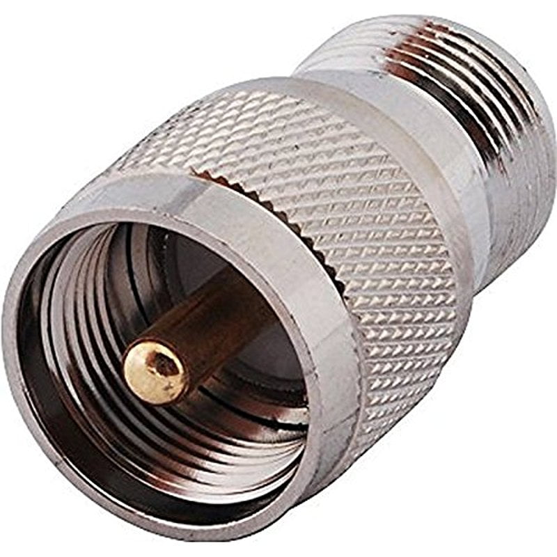 RF Adapter N Female to UHF Male Connector Straight (pack of 2) High ...