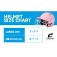 Champro Rise Pro Youth Softball Batting Helmet with Mask, Pink, Senior ...