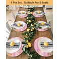 15 Inch Round Placemats Set of 6, Easter Gnomes Bunnies Non Slip Heat ...