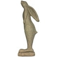 Whimsical Rabbit Statue- Natural Sandstone Appearance- Made of Resin ...