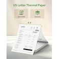 200 Sheets Thermal Printer Paper 8.5x11 US Letter MT610 Paper ...