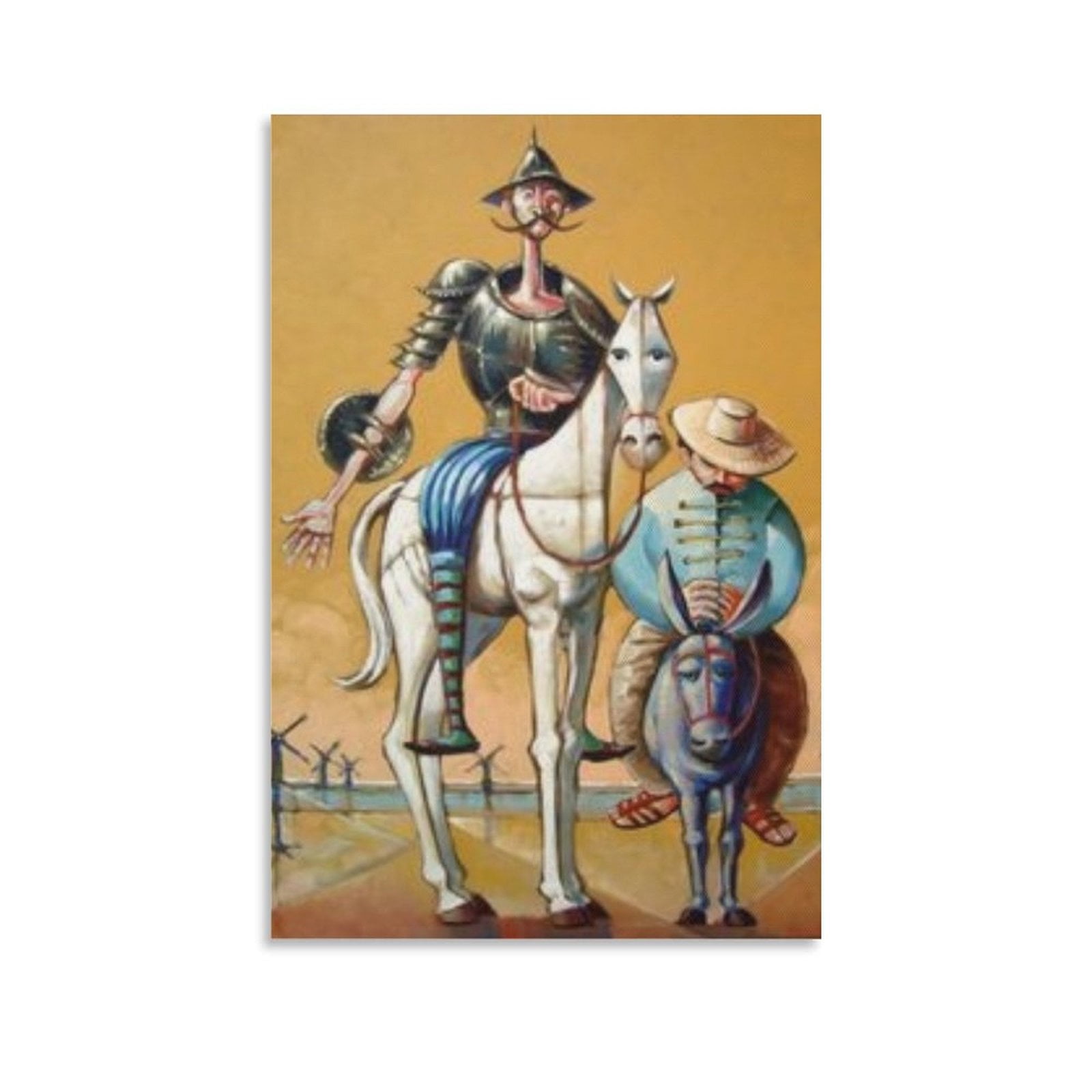 Póster de pintura de Don Quijote de Picasso (10), impresión de imagen ...