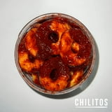 Chilitos Peach Rings Chamoy Candy 8 oz Jar Chamoy Infused and Chili ...
