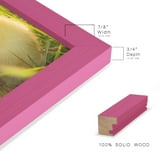Wexford Home 8x10 Pink Wooden Picture Frame Set of 4 with Glass for ...
