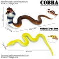 4-Piece Realistic Rubber Snake Set – Scare Pests & Pranks with Menacing ...