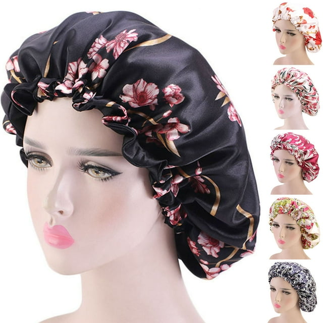 Travelwant Satin Silk Bonnet,Extra Large Double Layer Reversible ...